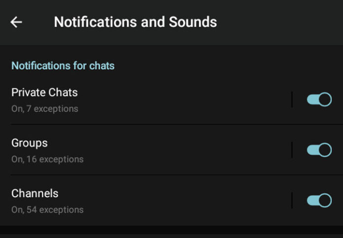 Telegram Settings⚙️l Section: Telegram Notification and Sounds