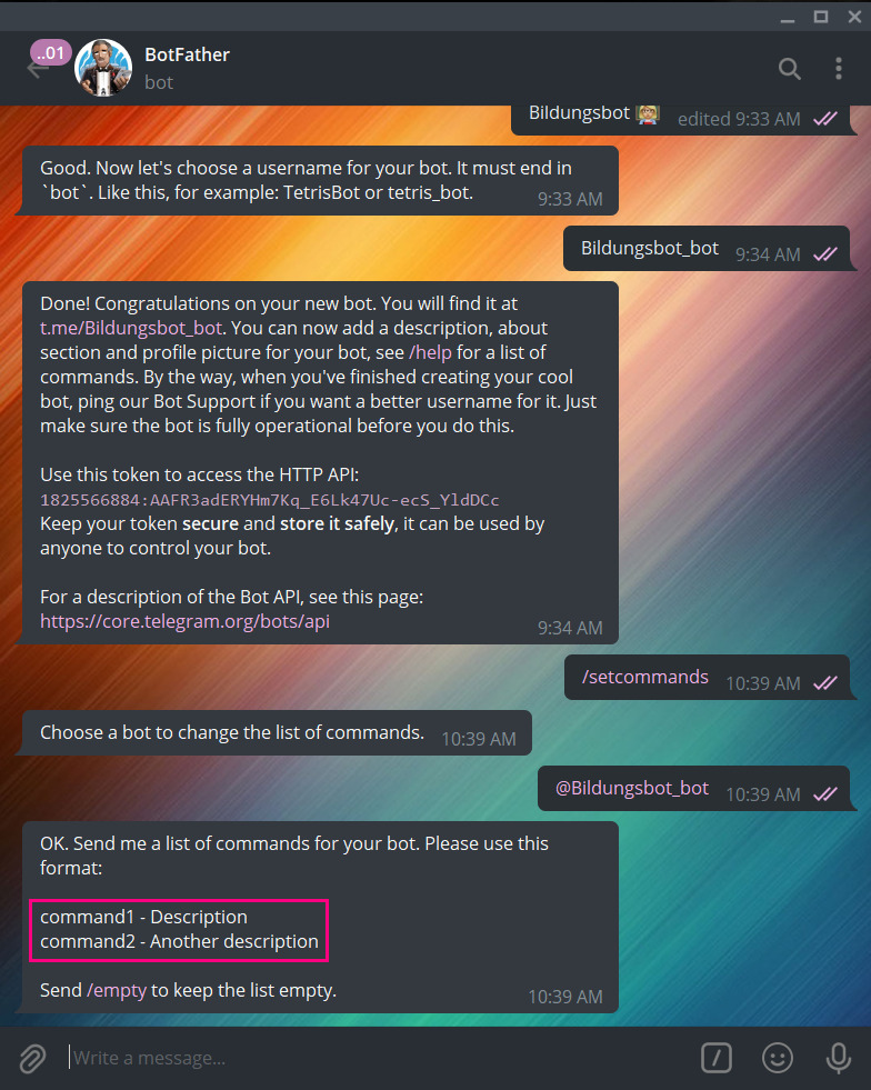 how to get token from BotFather Telegram | SmartBotsLand