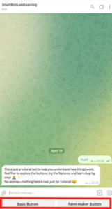 how to create telegram buttons with telegram bot | Smartbotsland