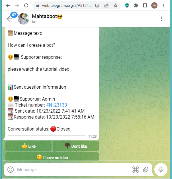 Telegram support bot by SmartBotsLand - SmartBotsLand