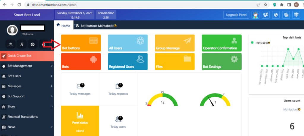 How to create Telegram bot button? | private button - SmartBotsLand